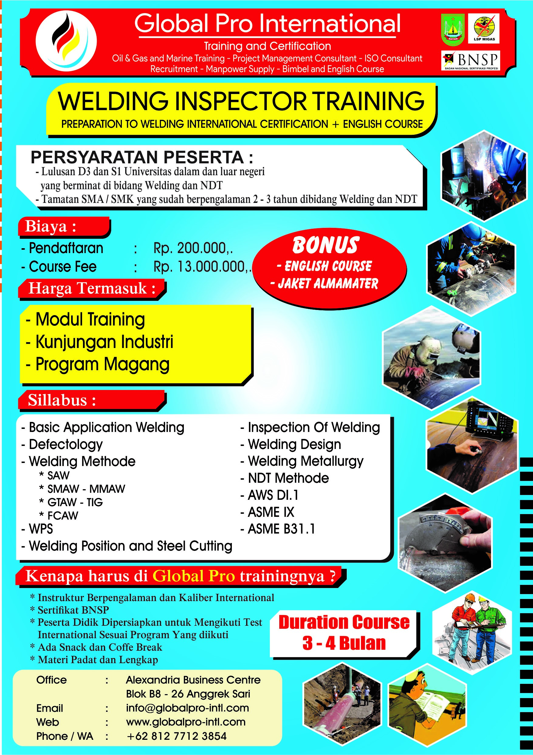 Training Welding Inspector - Global Pro International